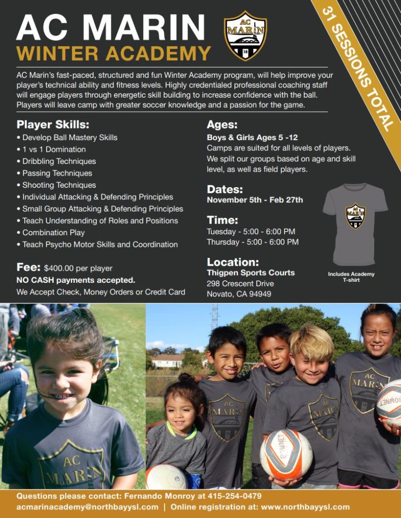 Winter Academy – AC Marin / NorthBayYSL